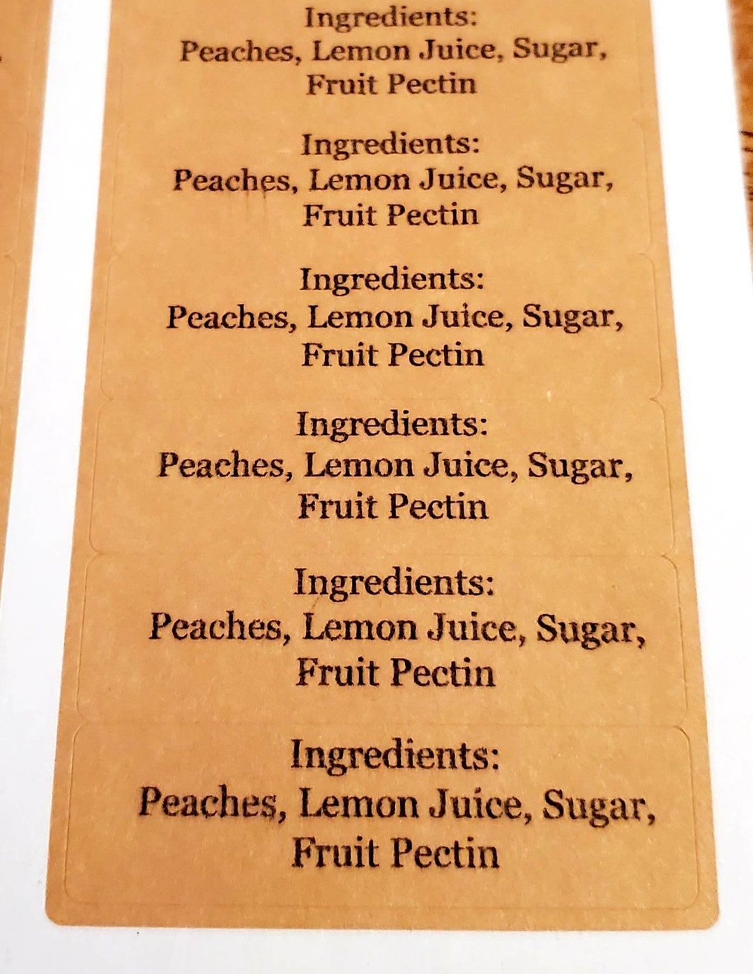 Ingredient Labels (80) Custom-food Labels/ingredient/packaging ...