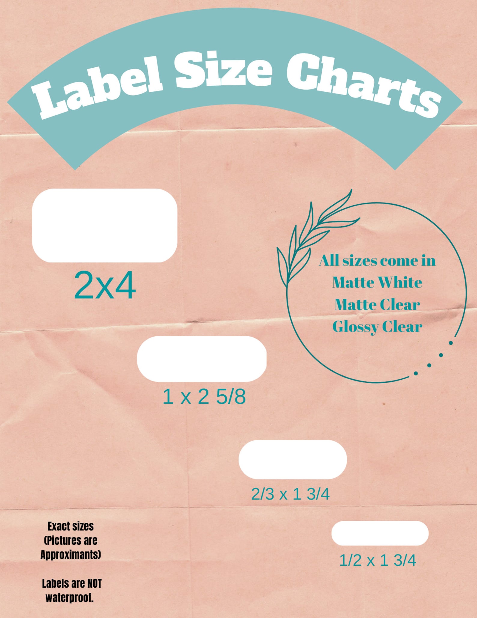 60 Custom Ingredient Labels: Matte Clear/white, Rectangle - Etsy