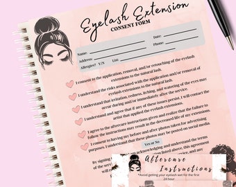 Consent Form Pink - Etsy