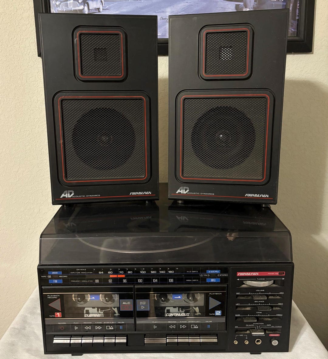 Sound Design Model 6822-B Vintage AMFM Stereo Cassette Recorder ...