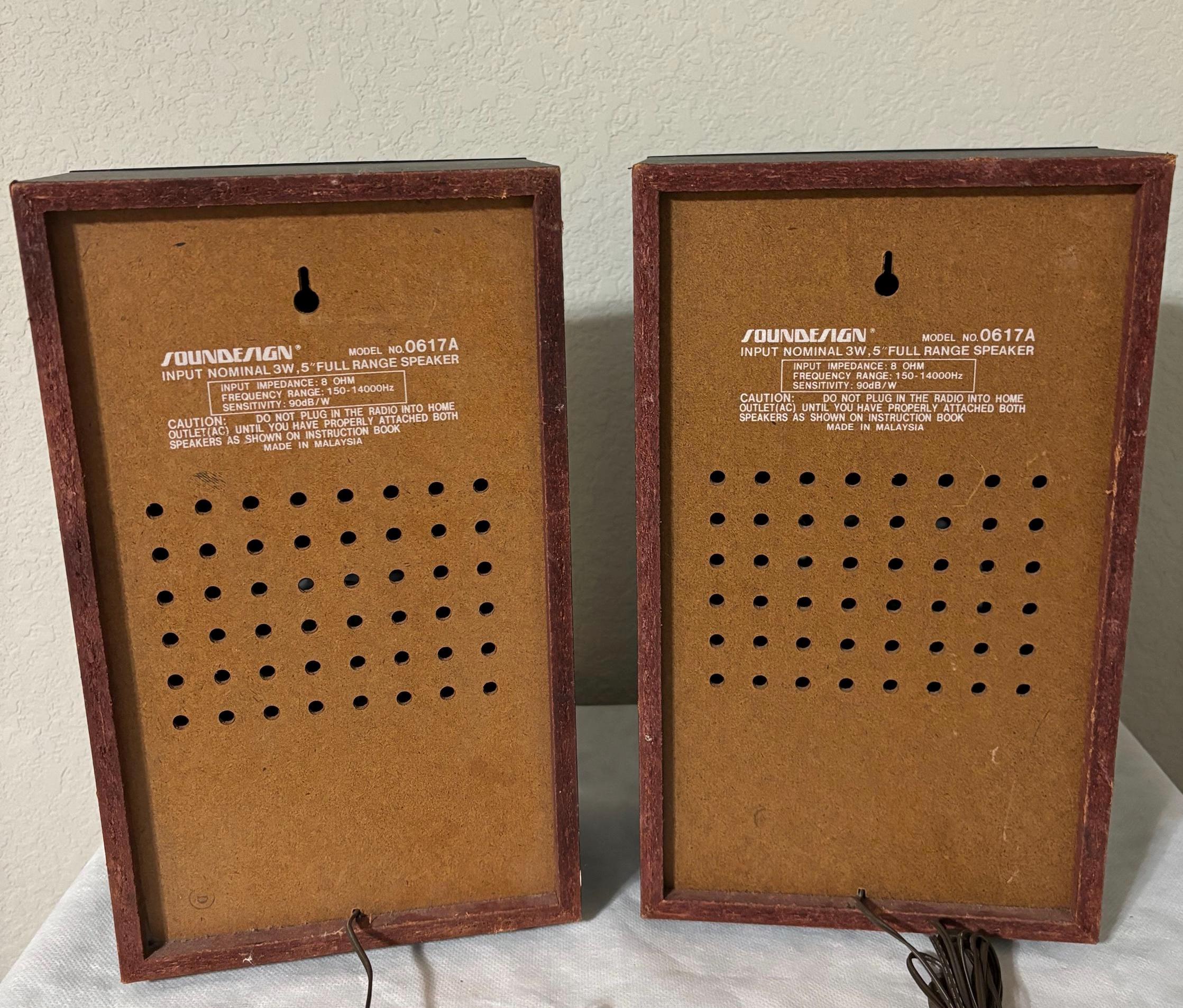 Sound Design Model 6822-B Vintage AMFM Stereo Cassette Recorder ...