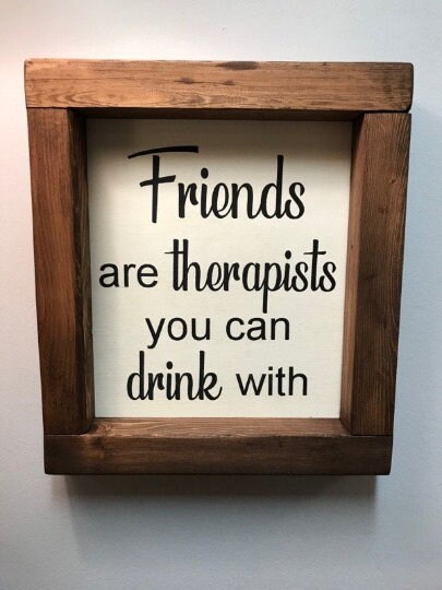 Friends Sign Rustic Farmhouse Sign Country Wood Signs - Etsy