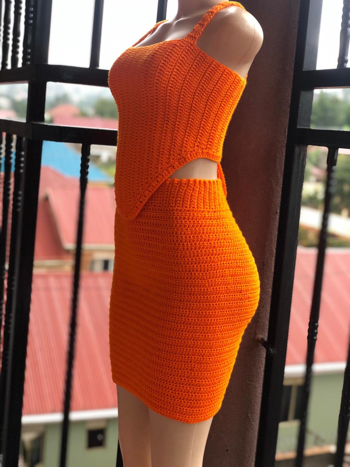 High V Cut Top and Pencil Skirt | Etsy