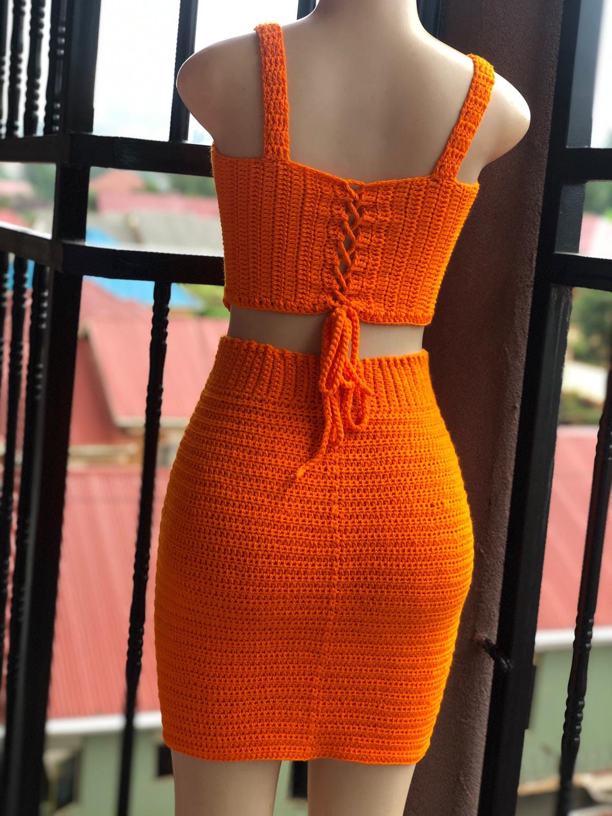 High V Cut Top and Pencil Skirt - Etsy