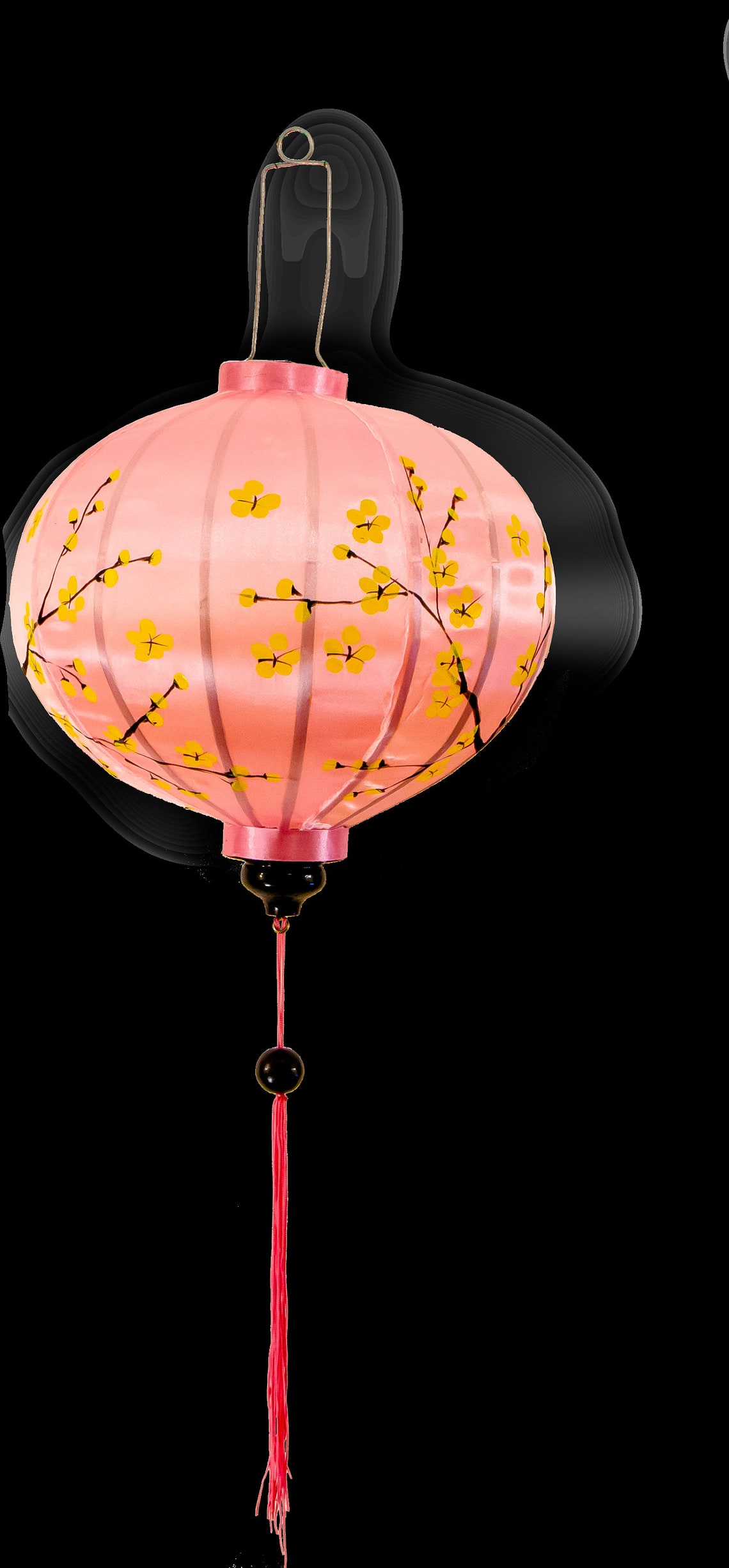 Silk Lantern Pink Painted - Etsy UK