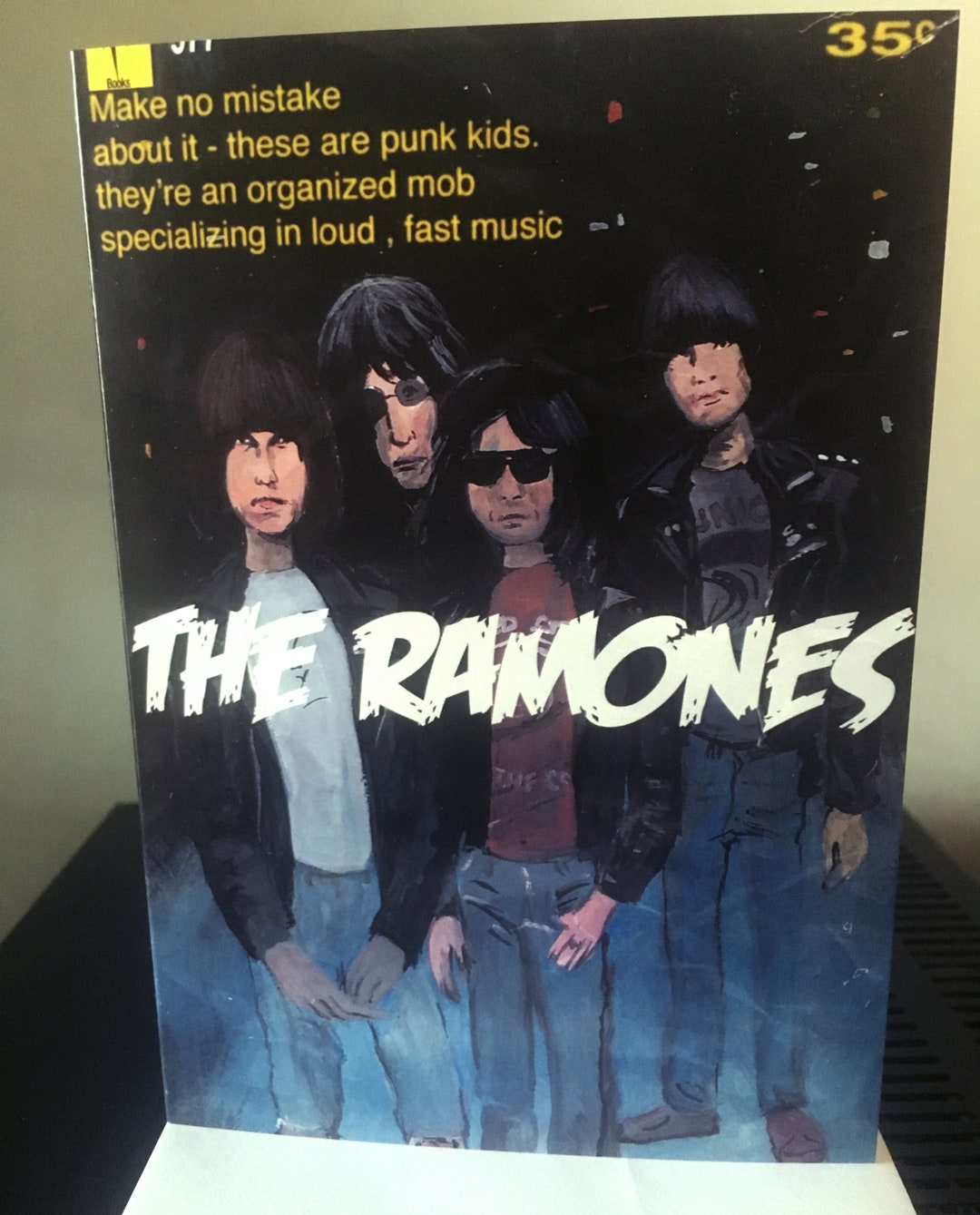 Ramones (pulp Book Cover) Greeting Card - Etsy