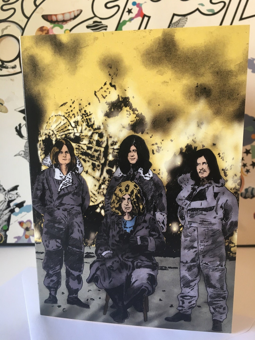 Led Zeppelin Greetings Card - Etsy