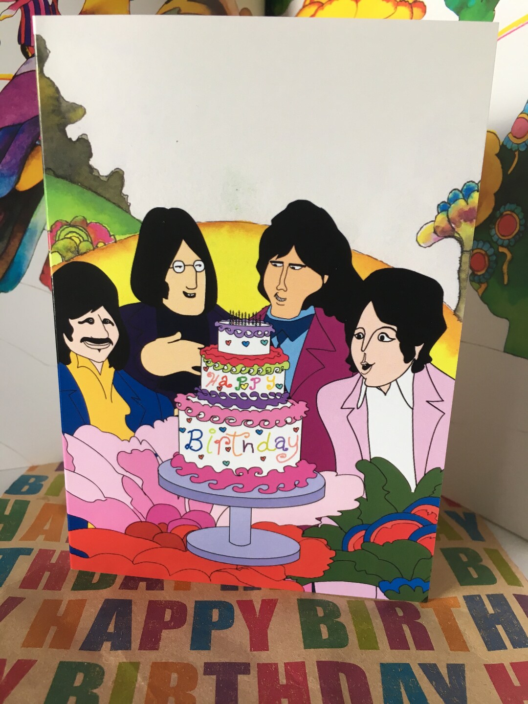 Beatles Birthday Card - Etsy UK