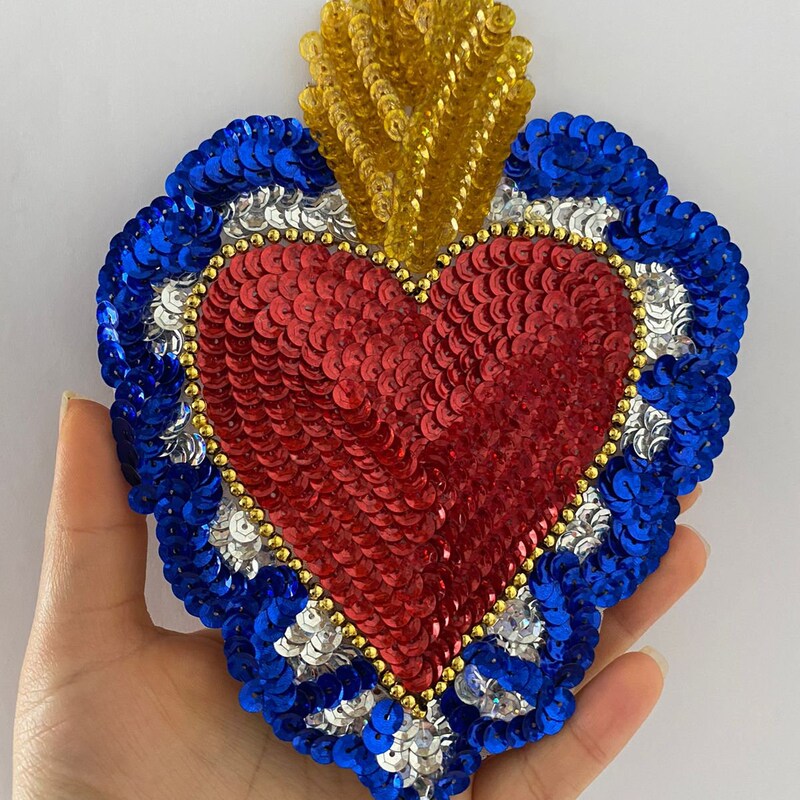 Sequin Heart - Etsy