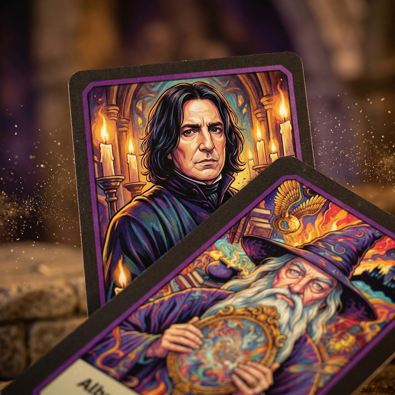 Wizarding School Cards | 40-card Illustrated Potterhead Deck - Etsy