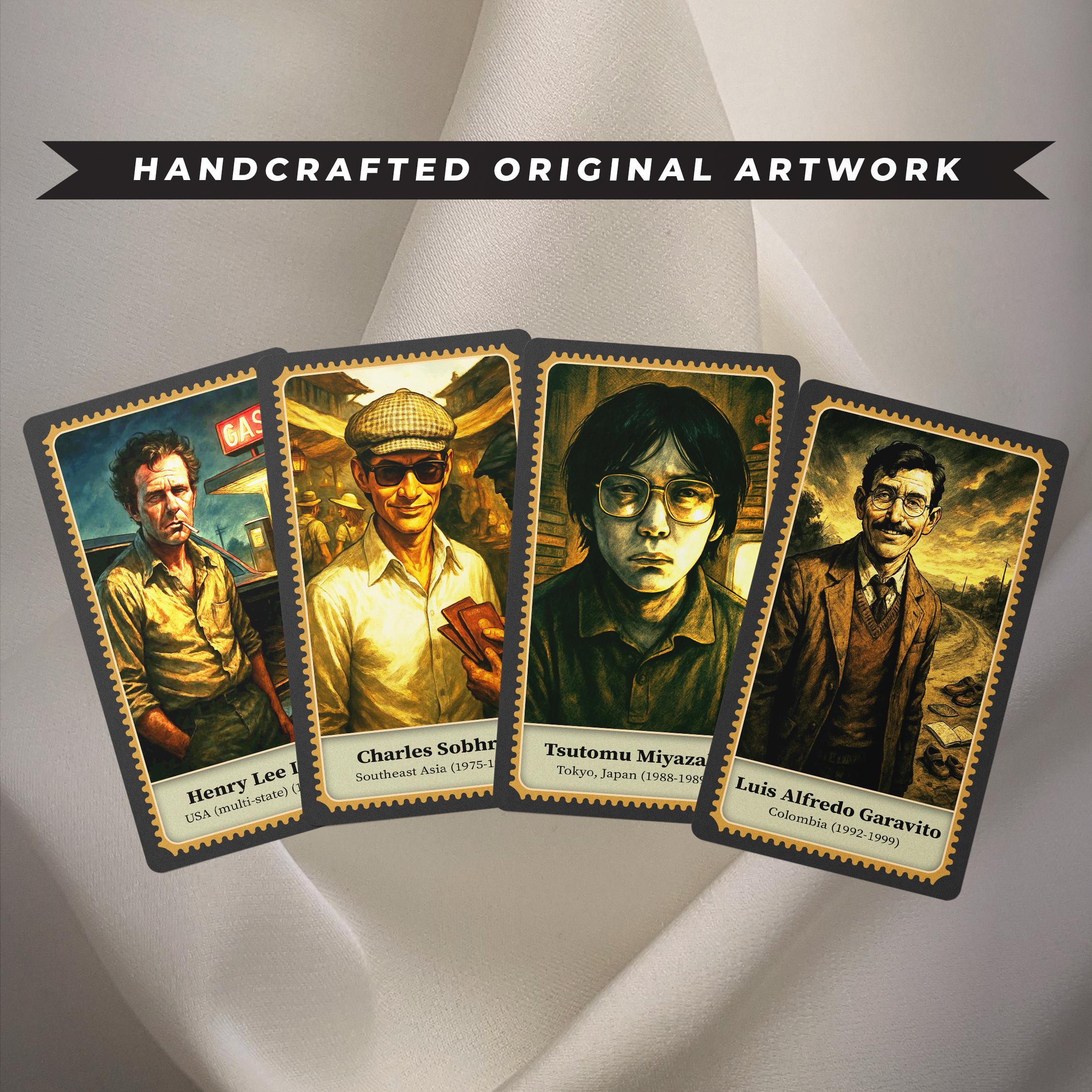 Serial Killer Cards | 40-card Illustrated Criminal Minds History Deck ...