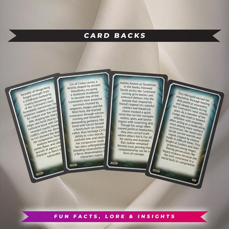 The Witcher Collector Cards | Fan Illustrated Deck of Witcherworld ...