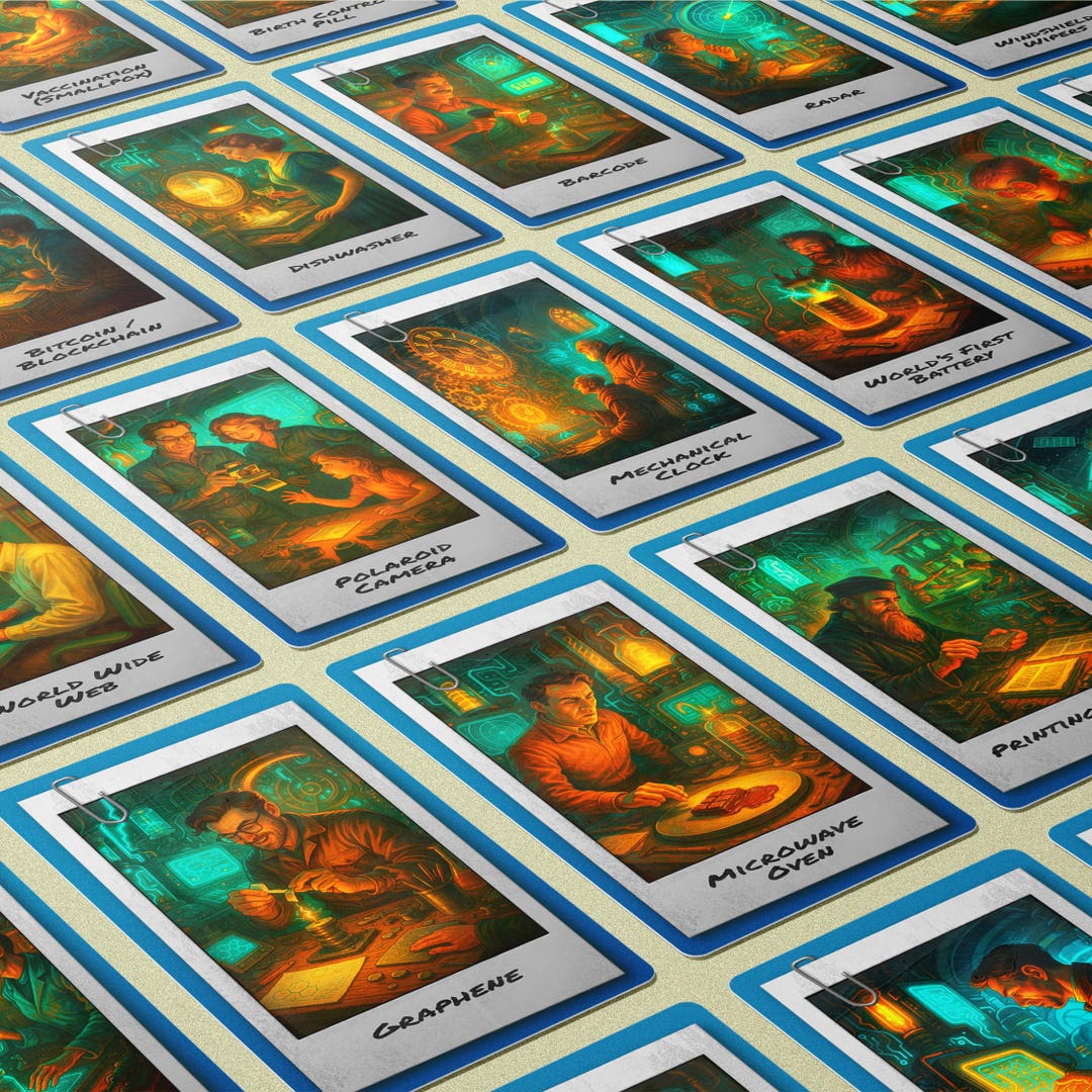 Famous Inventions Story Cards | Illustrated History of Fascinating ...