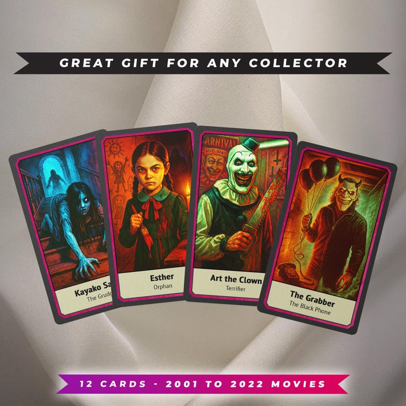 Horror Monster and Villain Collector Cards | Illustrated History of ...