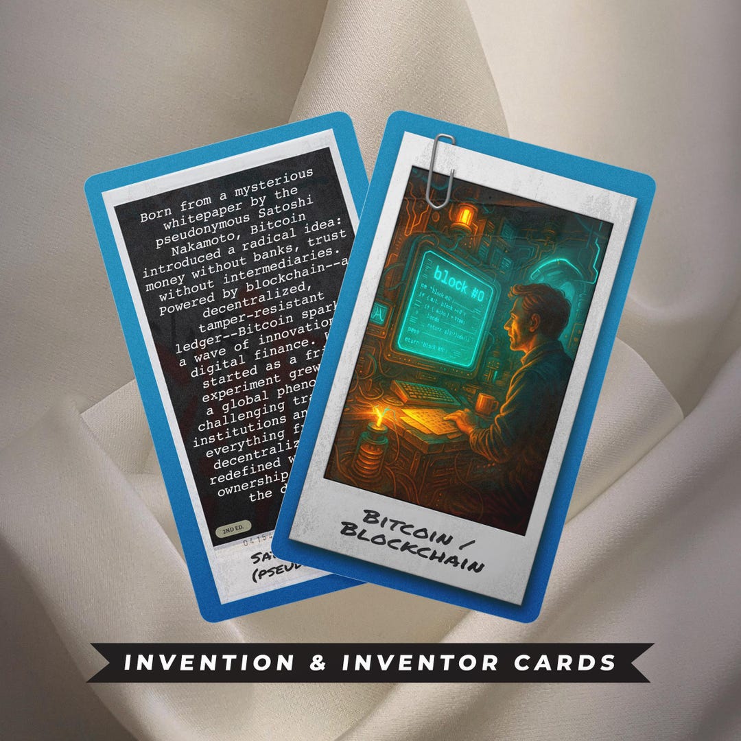 Famous Inventions Card Deck: 40 Illustrated History Cards of STEM ...
