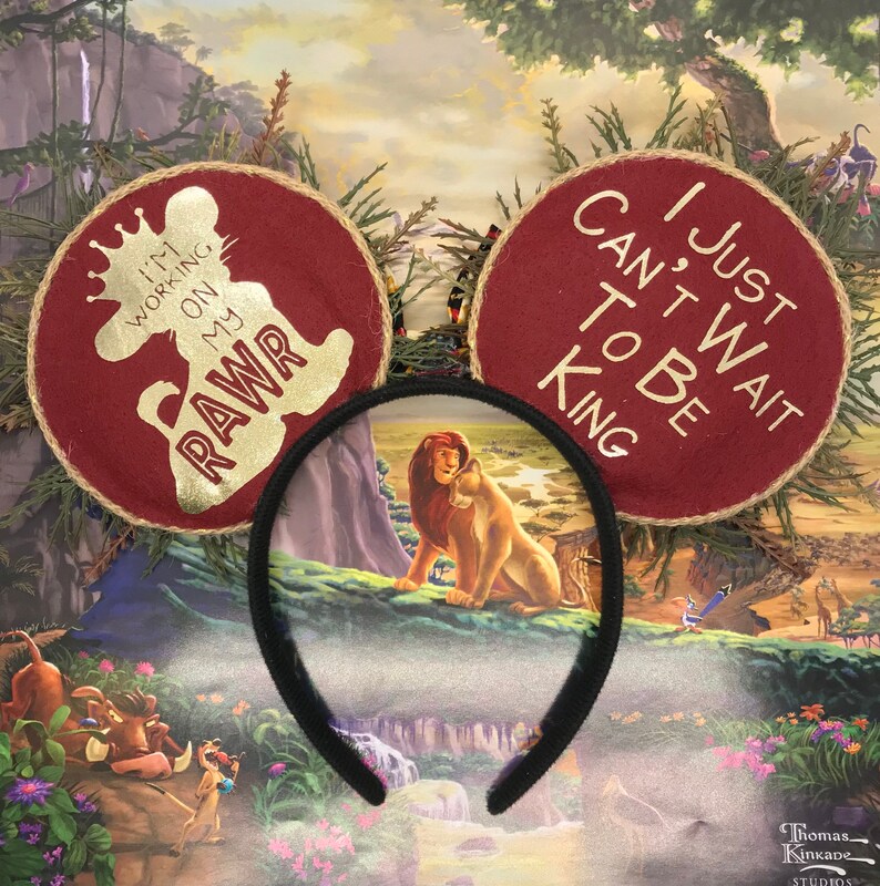 King Simba Ears Lion King Inspired Disney Ears Simba | Etsy