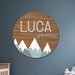 Mountain Theme Nursery Name Sign for Newborn Nursery, Name Sign With ...