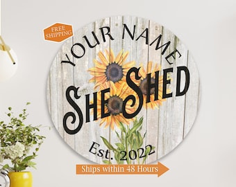 She Shed Sign Funny - Etsy