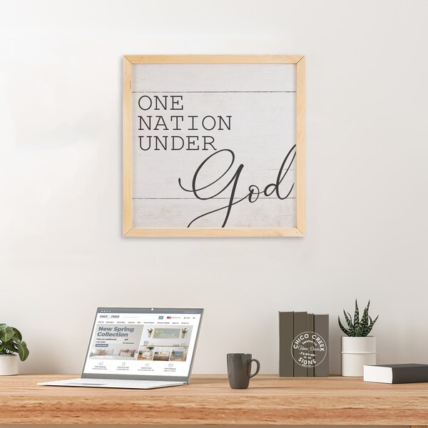 One Nation Under God Sign - Etsy