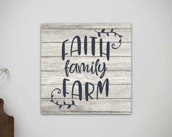 Faith Family Farm Sign - Etsy
