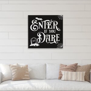 Enter If You Dare Sign, Seasonal Gifts, Wood Signs, Halloween Decor ...
