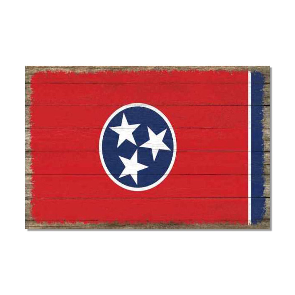 Tennessee State Flag Wood Sign Rustic Wall Décor Gift 12x18 - Etsy