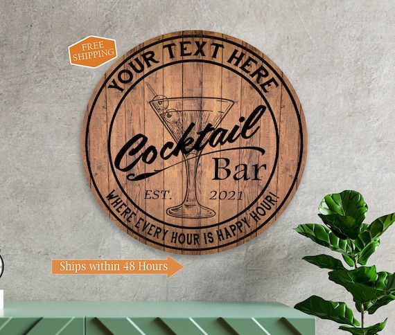 Round Cocktail Bar