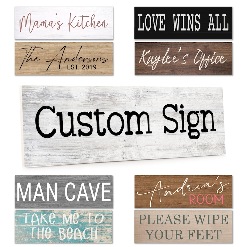 Custom Sign - Etsy