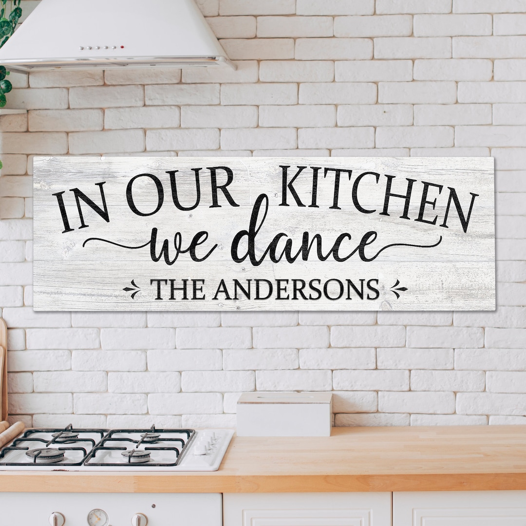 Personalized Kitchen Sign, Custom Kitchen Sign, Wood Sign for Kitchen ...