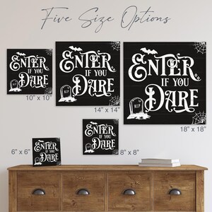 Enter If You Dare Sign, Seasonal Gifts, Wood Signs, Halloween Decor ...