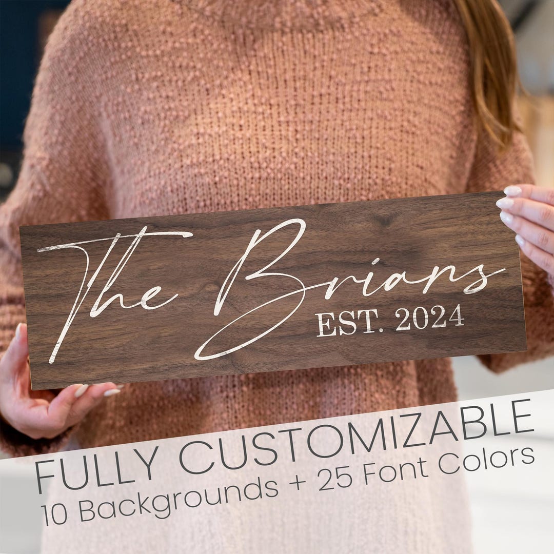 Custom Anniversary Sign, Custom Wood Sign, Anniversary Gift, Gift for ...