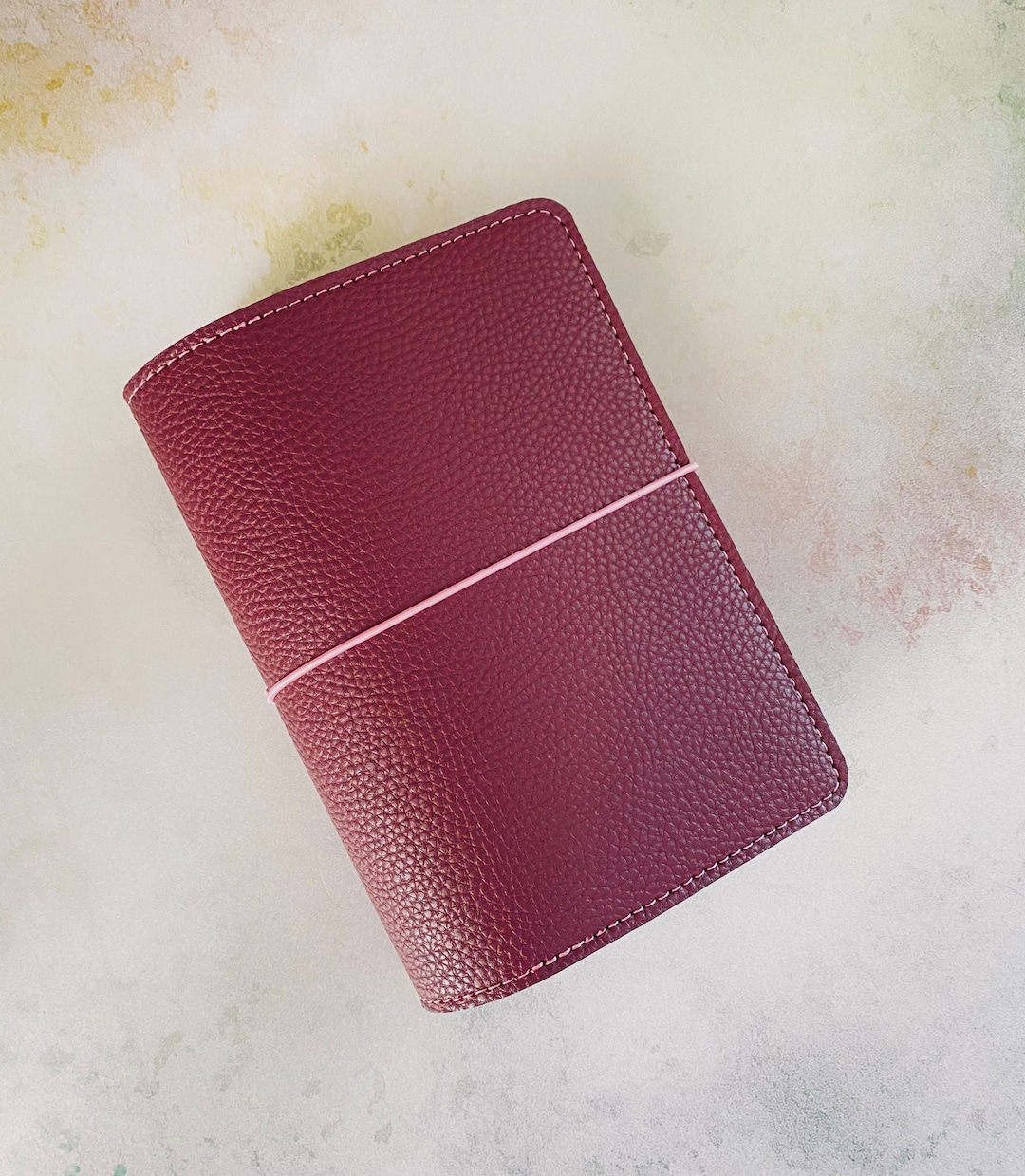 Handmade Textured Faux Leather Planner Cover. Traveler’s Notebook Cover ...