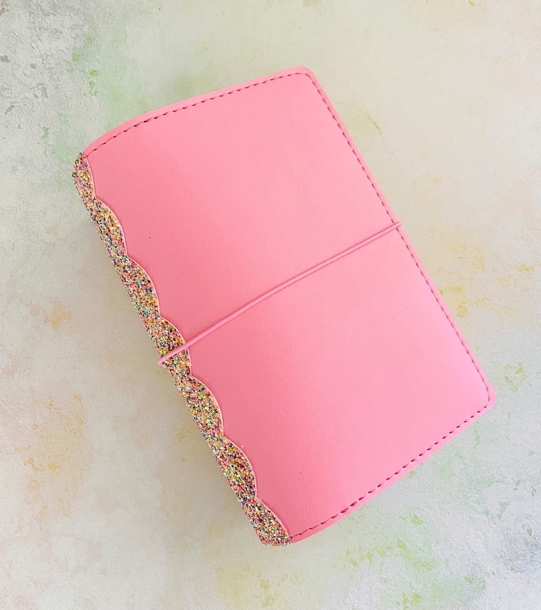 Handmade Pink Faux Leather Planner Cover. Different Sizes Available ...