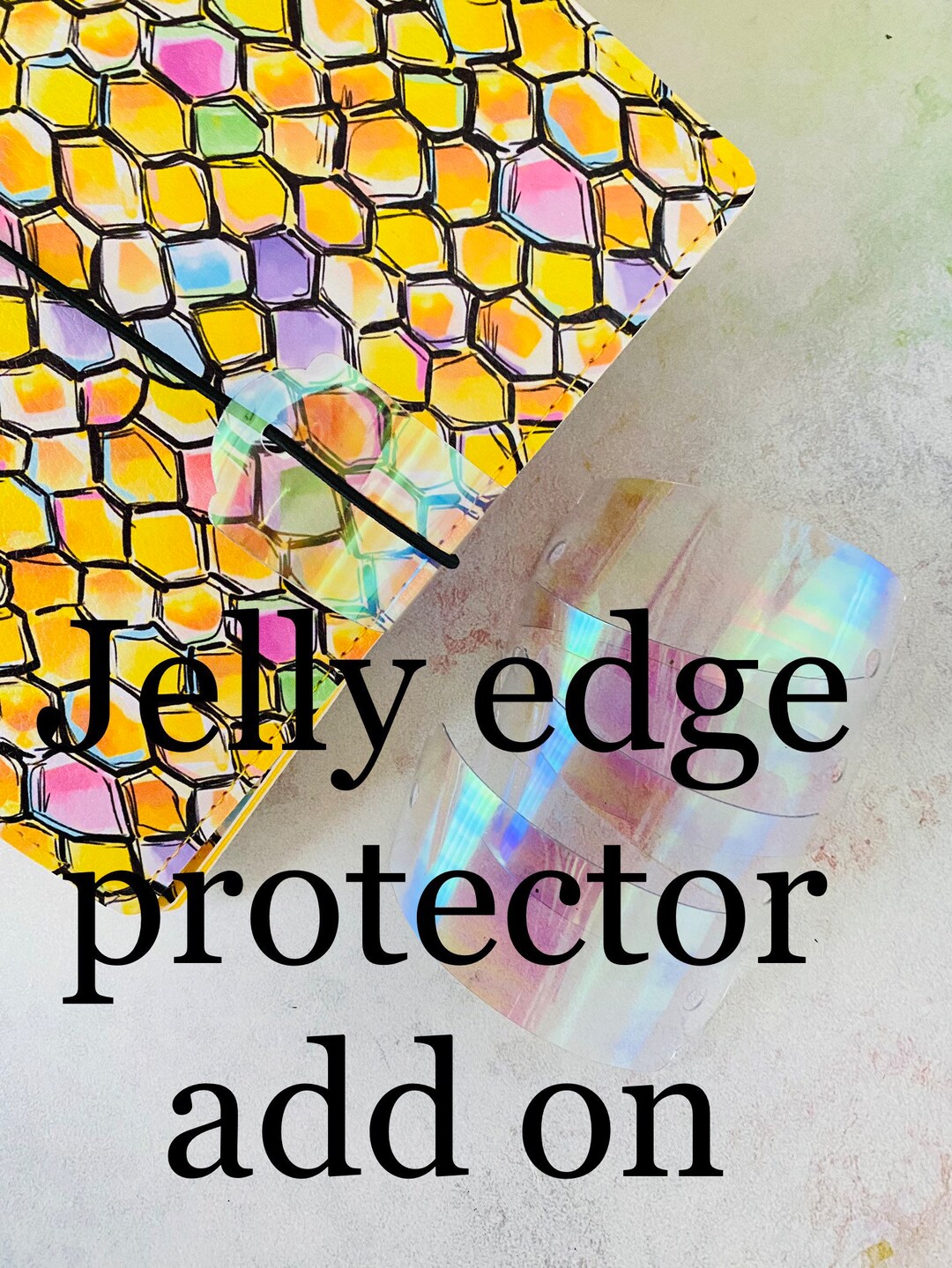 Holographic Jelly Edge Protector Add On. - Etsy