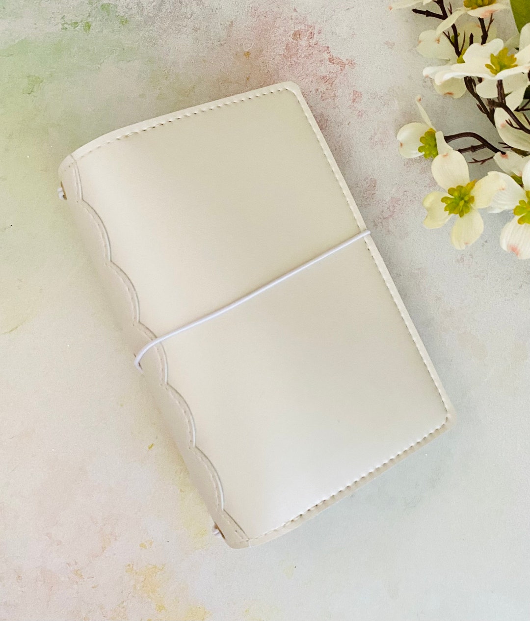 Handmade Faux Leather Planner Cover. Faux Leather Travelers Notebook ...