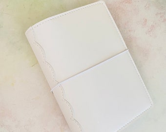 Handmade Textured Faux Leather Planner Cover. Traveler’s Notebook Cover ...