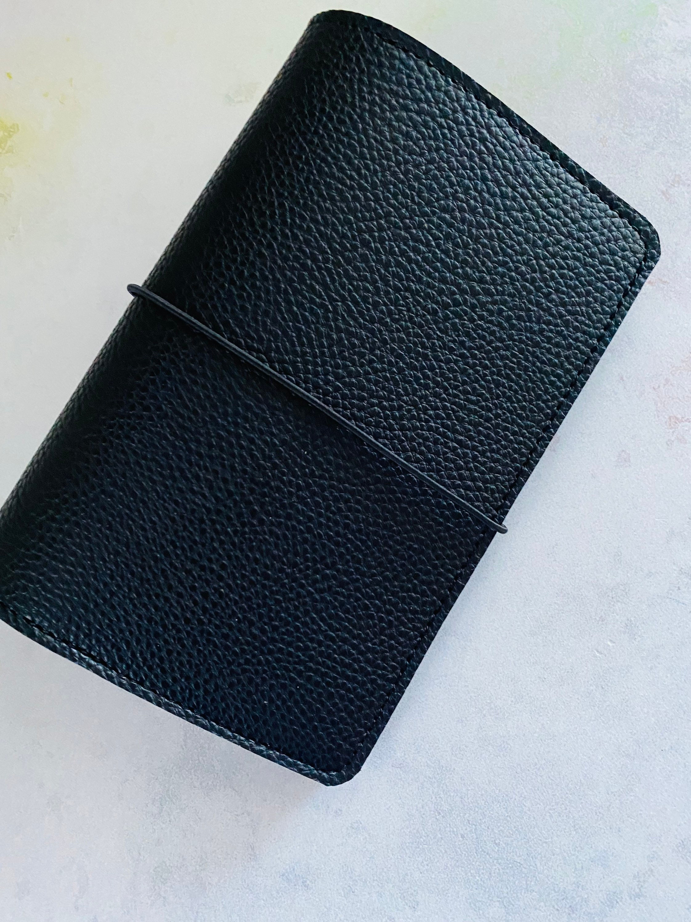Handmade Textured Faux Leather Planner Cover. Travelers - Etsy