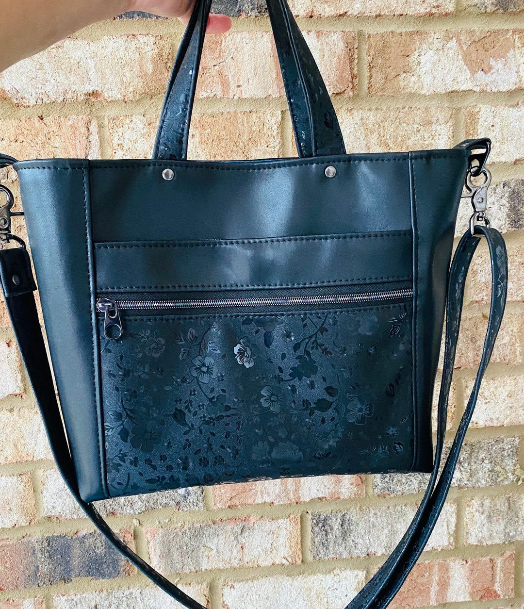 Handmade Faux Leather Tote Bag. Faux Leather Handmade Tote Bag ...