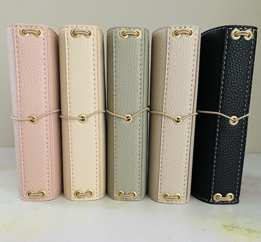 Handmade Textured Faux Leather Planner Cover. Traveler’s Notebook Cover ...