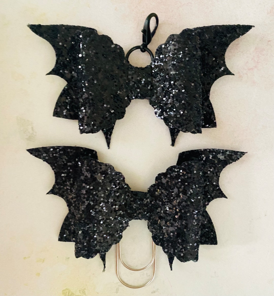 Handmade Chunky Glitter Bow Set . Planner Paper Clips. Planner ...