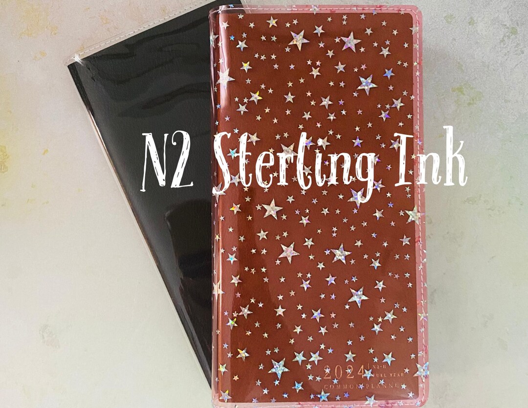 Handmade N2 Weeks Size Sterling Ink Full Year and Compact Jelly Cover. N2 Weeks Size Sterling ...