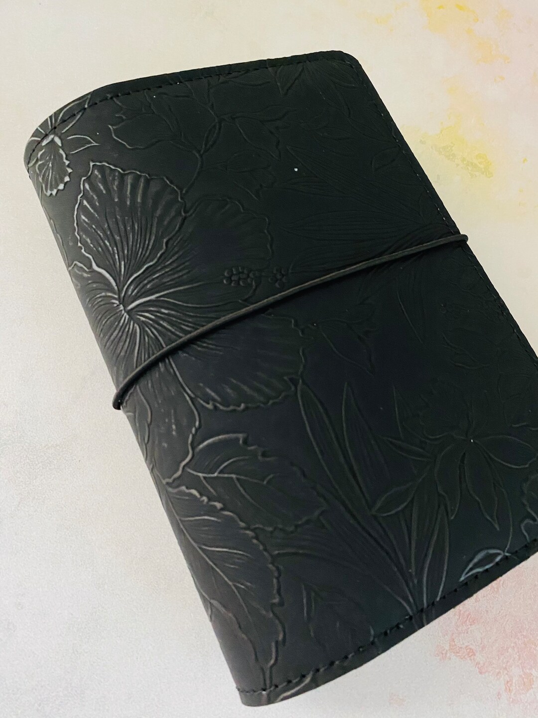 Handmade Faux Leather Planner Cover. Embossed Faux Leather Planner ...