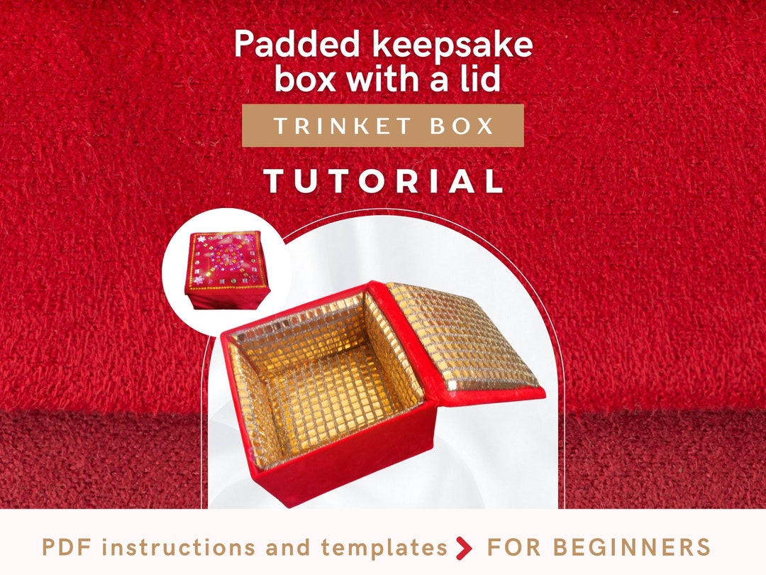 DIY Padded Box Pdf, Fabric Keepsake Box Pdf, Treasure Box Pdf, Gift Box ...