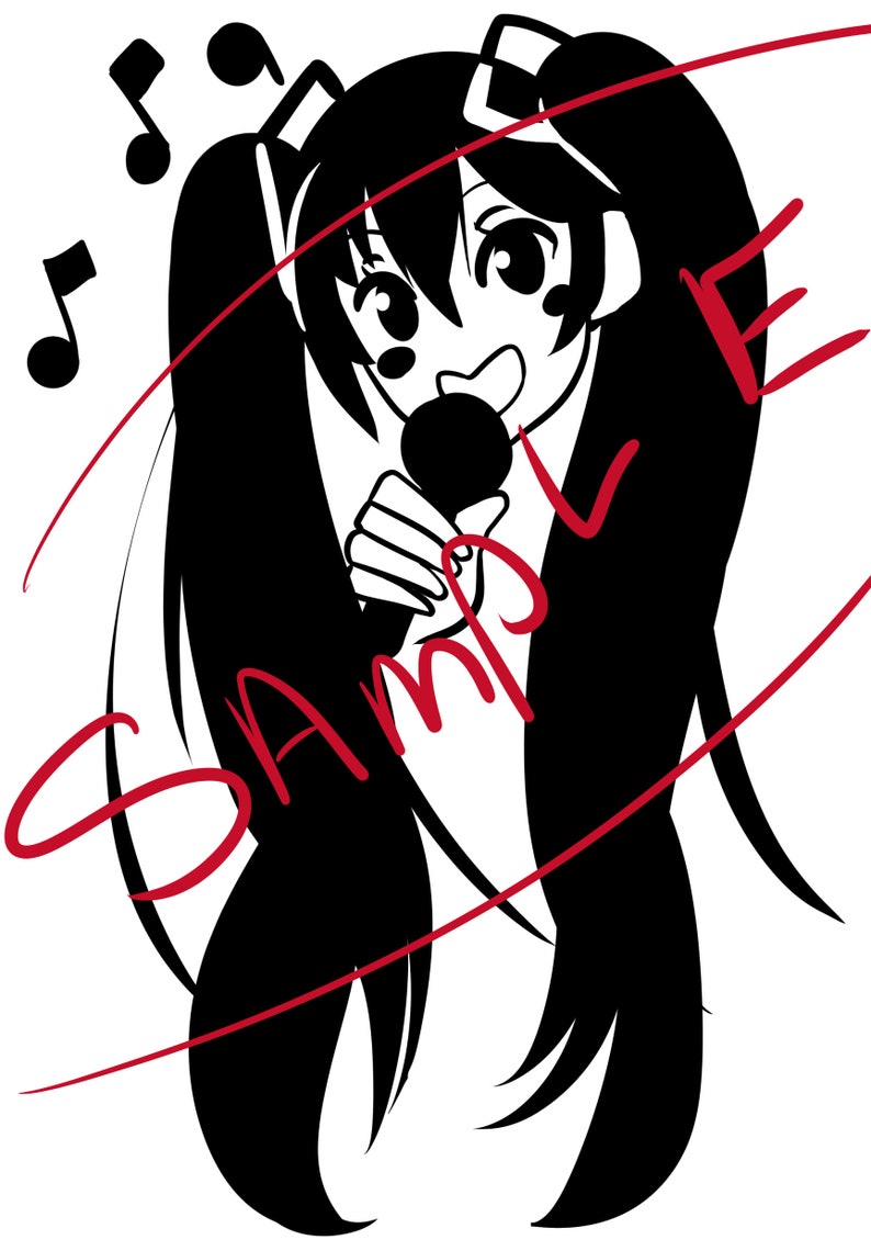 Vocaloid Hatsune Miku SVG Picture Vinyl - Etsy