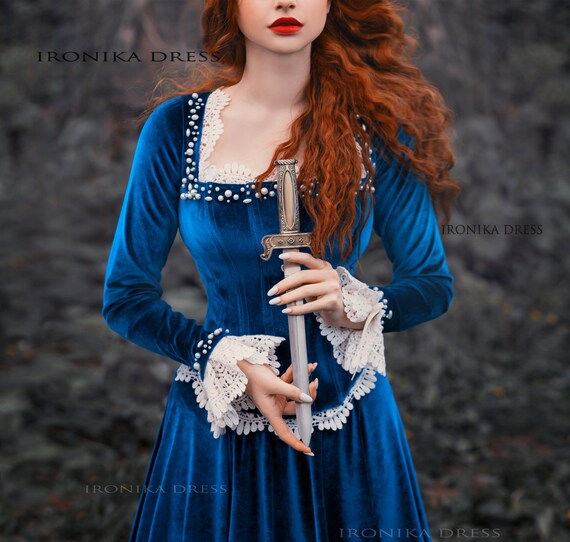 Medieval Princess Dress Blue