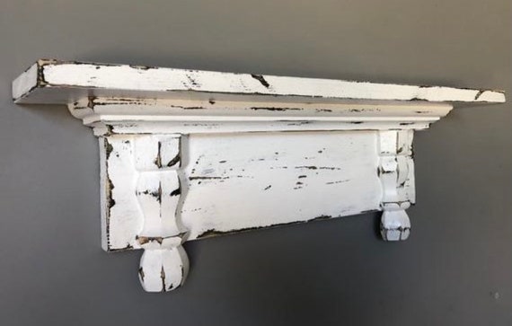 French Country Shelf / Distressed Floating Shelf / Kitchen - Etsy