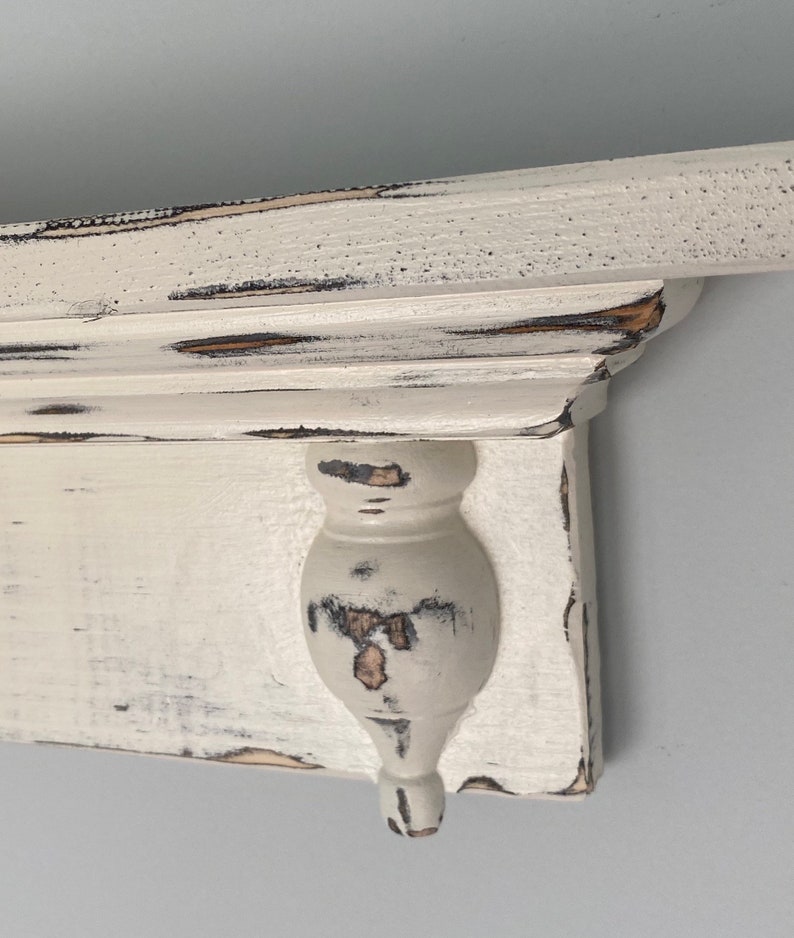 French Country Shelf / Distressed Picture Ledge Shelf / Kitchen Shelf ...