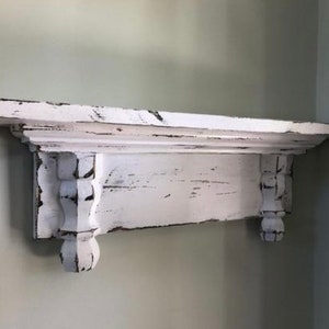 French Country Shelf / Distressed Floating Shelf / Kitchen Shelf ...