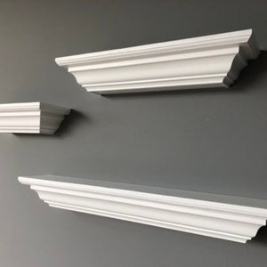 3 Piece Shelf Set / Crown Moulding Shelves / Classic Shelves / Formal ...