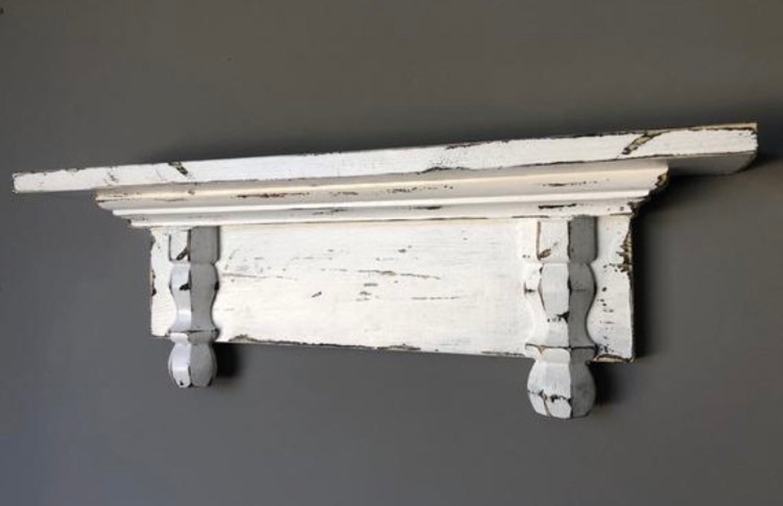 French Country Shelf / Distressed Floating Shelf / Kitchen Shelf ...